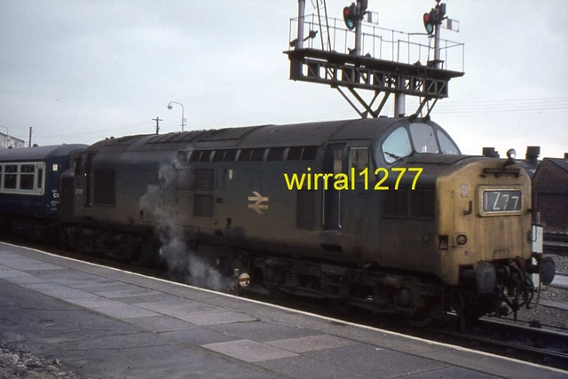 ORIGINAL RAILWAY SLIDE Class 37 37190 at Barry ? 22.02.75 £3.99 ...