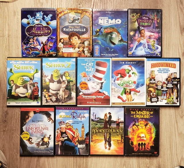 FAMILY CLASSICS DVD Lot - 13× PG/G - Disney DreamWorks Pixar Anim ...