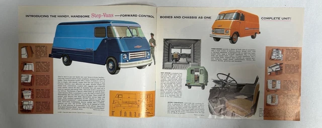 VTG 1958 CHEVROLET Chevy Task Force Step Van Dealer Showroom Sales ...
