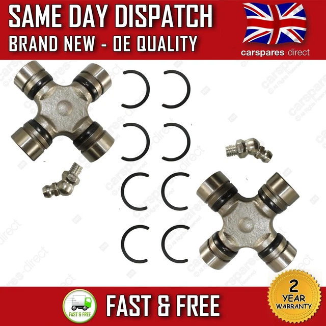 MITSUBISHI L200 2.5 Rear Propshaft Uj Universal Joint X2 Kit Pair 2005 ...