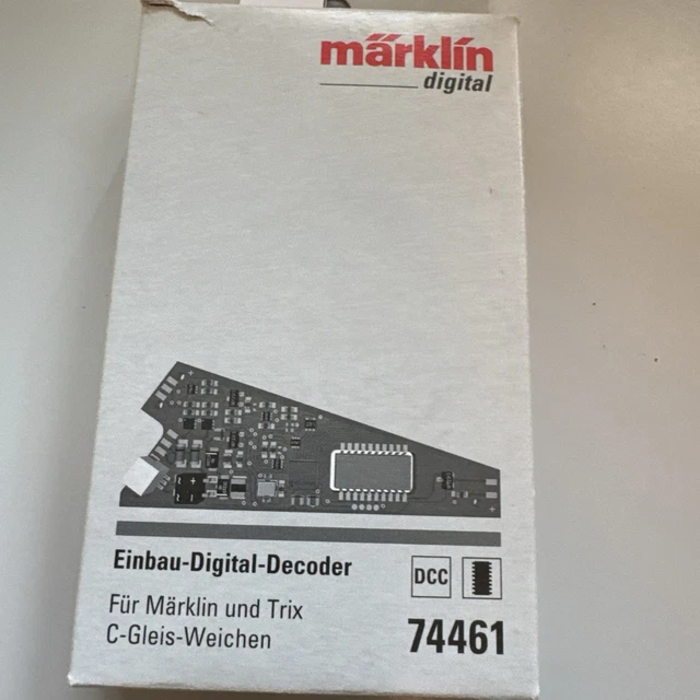 74461 EINBAU-DIGITAL-DECODER MÄRKLIN Trix C-Gleis-Weichen H0 1:87 OVP ...
