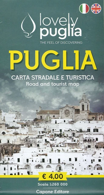 PUGLIA. CARTA STRADALE e turistica-Road and tourist map. Lovely Puglia ...