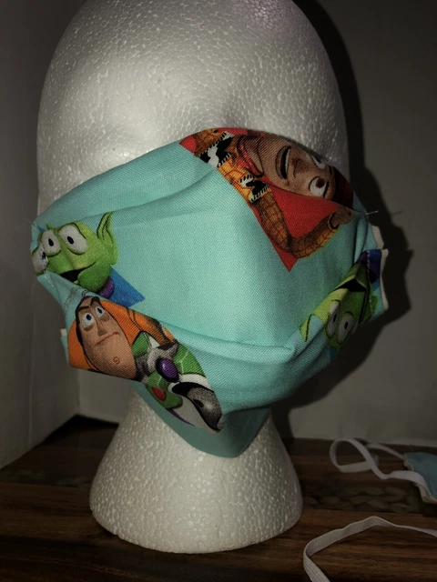 HANDMADE DISNEY/ PIXAR Toy Story Woody/ Buzz Double Layer Adult Cotton ...