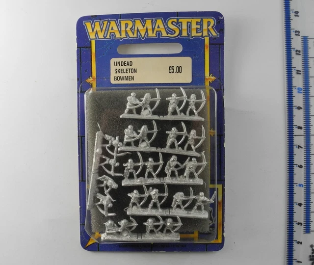 WARMASTER SCHELETON BOWMEN Metal Undead Army Blister Pack War Master ...
