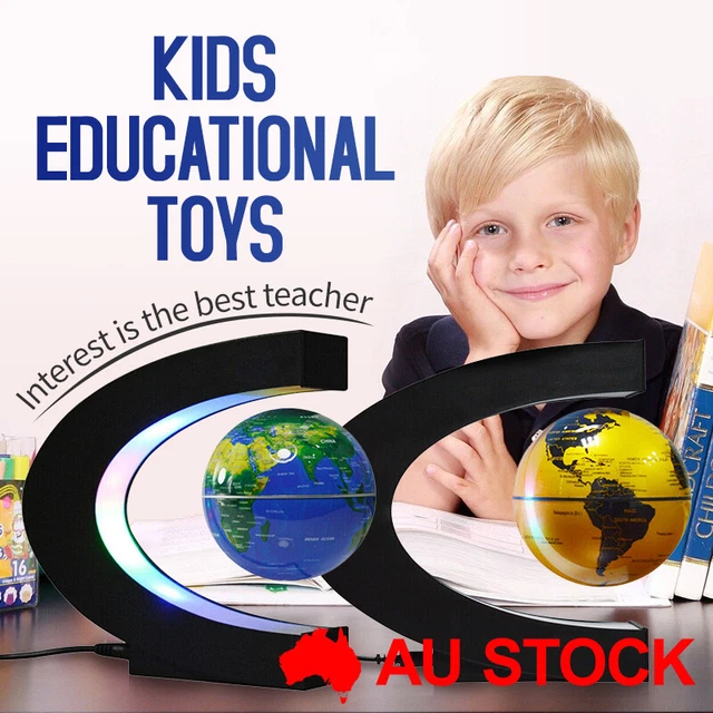 360° WORLD GLOBE Rotating Map Earth with Stand Kids Geography ...