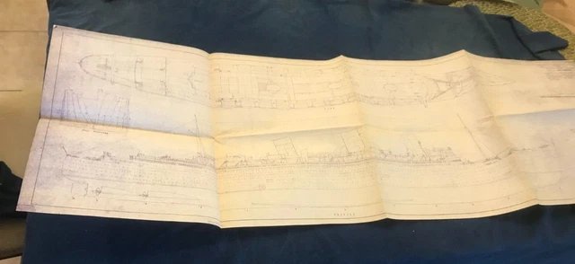HMS QUEEN MARY drawing/blueprint Reading Model Engineers Ship Drawings ...