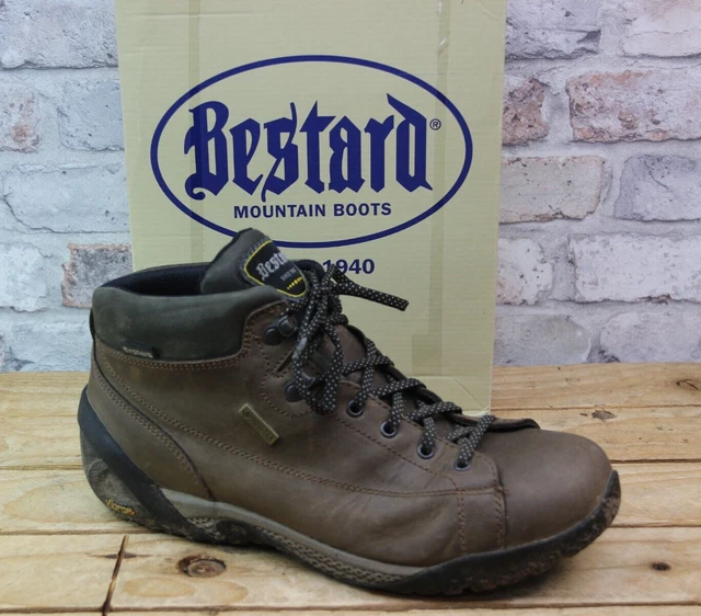 MENS BESTARD TRAVEL Gtx Leather Waterproof Brown Walking Trek Boots Uk ...