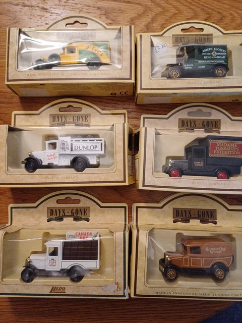 LLEDO DAYS GONE Lot Of 6 Boxed,Ford Van LUCAS,Madame Tussauds,Canada ...