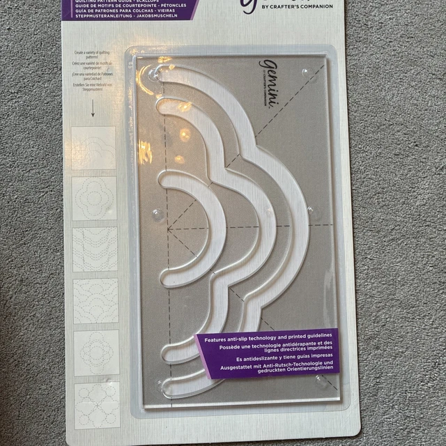 GEMINI QUILTING SEWING Pattern Guide Template 5.9” x 10.5” £5.96 ...