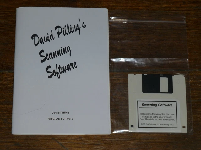 DAVID PILLING'S SCANNING Software for Acorn Archimedes, Risc OS £10.00 ...