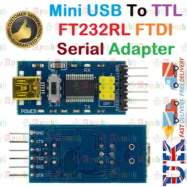 Mini Usb To Ttl Ft232rl Ftdi Serial Adapter Converter Module For