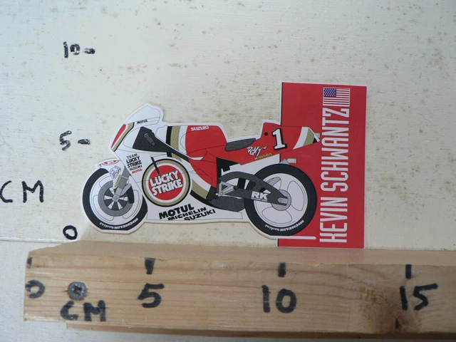 STICKER,DECAL KEVIN SCHWANTZ Rgv R No 1 Bike Suzuki Lucky Strike Moto ...