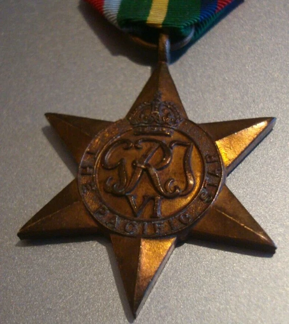 ORIGINAL BRITISH - WW2 PACIFIC STAR FULL SIZE MEDAL EUR 34,33 - PicClick IT