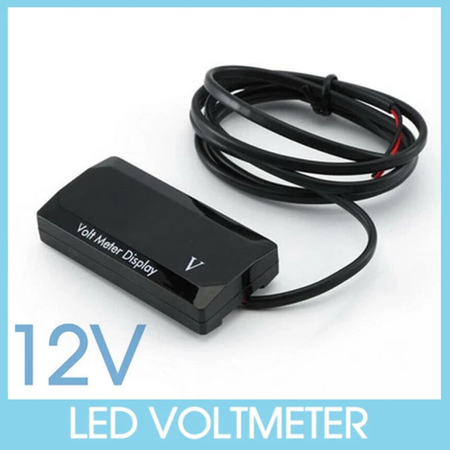 DC 12V LED Digital Monitor Volt Meter Display Battery Gauge Voltage ...