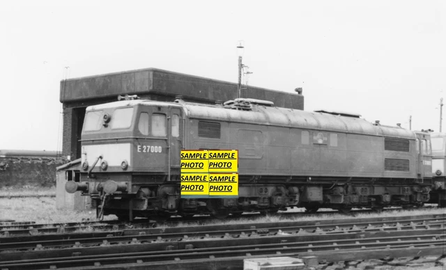 BRITISH RAILWAYS B&W Photograph-Class 77 E2700 in Store at Bury £1.00 ...