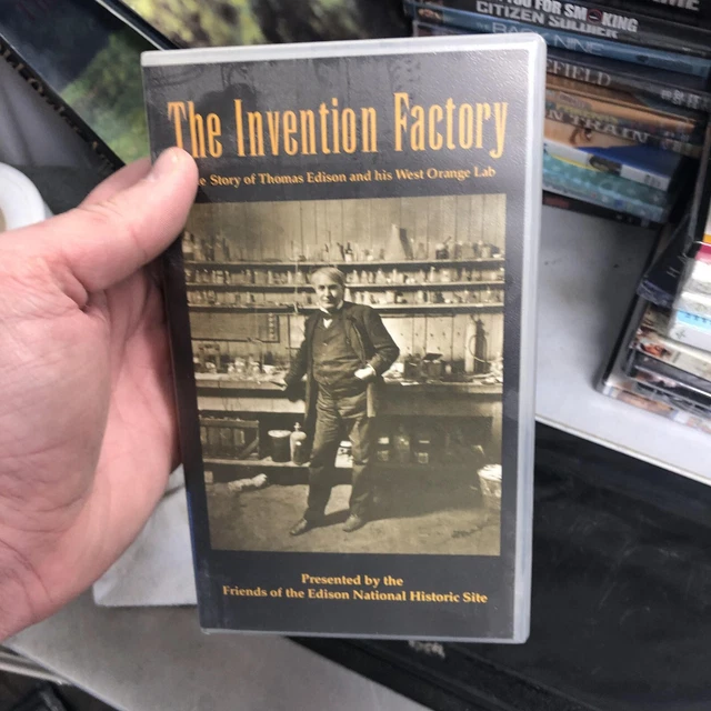 THE INVENTION FACTORY story of thomas edison & his west orange lab VHS ...