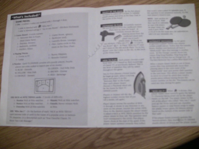 NICK AT NITE Classic TV Trivia Game 1996 Replacement Parts/Pieces ...