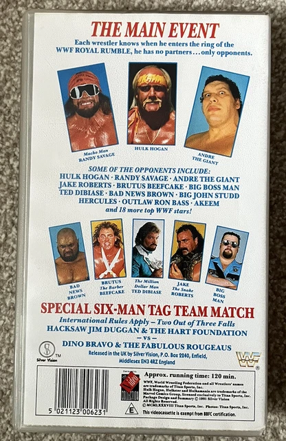 WWF ROYAL RUMBLE (1989) VHS Video Tape. WWE. Hulk Hogan. Macho Man. £9. ...