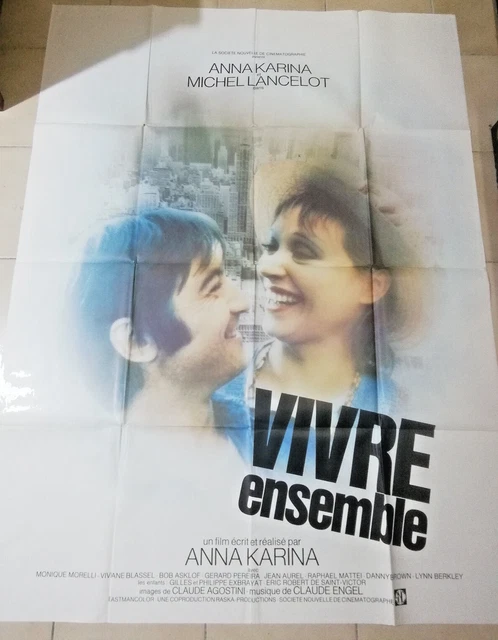 ANCIENNE AFFICHE DE cinéma originale - " VIVRE ENSEMBLE " - 120x160 cm EUR 12,00 - PicClick FR