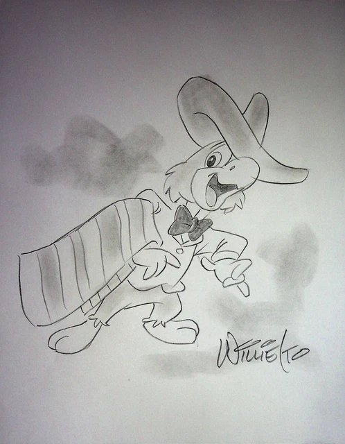 THE THREE CABALLEROS 1944 Willie Ito Signed Hand Drawn Pencil Animation ...