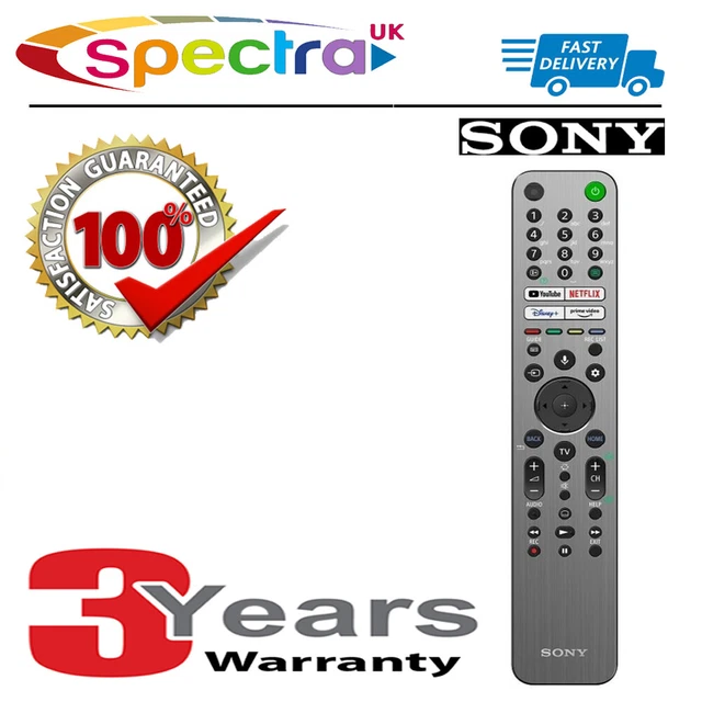 SONY BRAVIA RMF-TX621E 100994912 Genuine TV Backlit Voice Remote ...