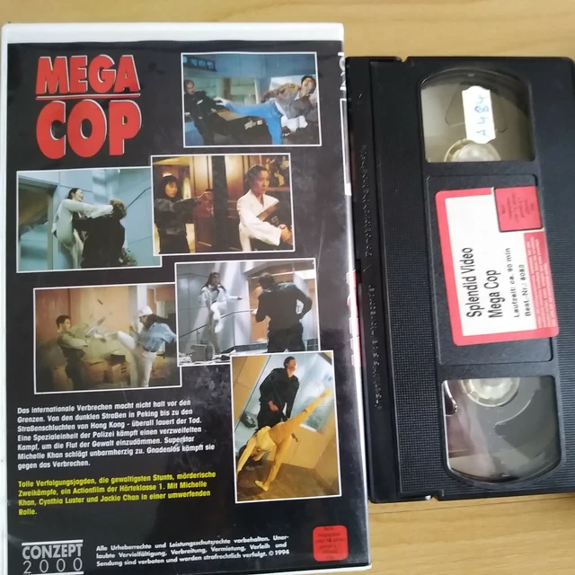 VHS RARITÄT: JACKIE Chan: Mega Cop (1993) (Police Story 3 Teil 2) Nur ...