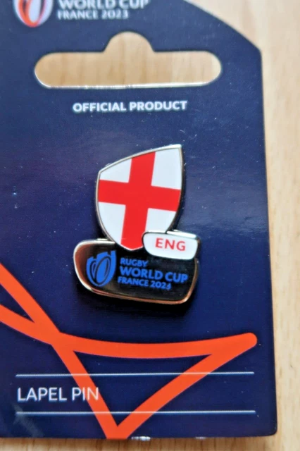 RUGBY WORLD CUP France 2023 England Flag Pin Badge £10.77 - PicClick UK