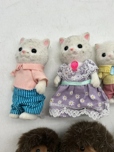 SYLVANIAN FAMILIES FIGURES Job Lot Bundle Hedgehogs Cats Rabbits C27 ...