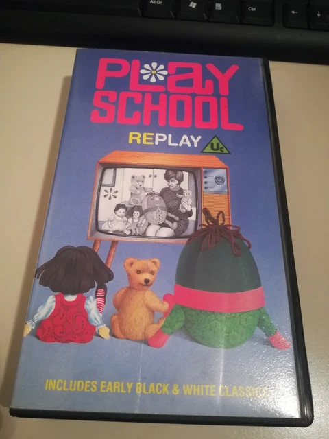 PLAY SCHOOL REPLAY play school vhs tape bbc childrens televsion £8.00 ...