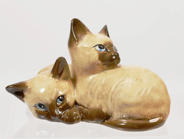BELLA FIGURA GATTO gattini Beswick ~ 1296 ~ gattini siamesi arricciati ...