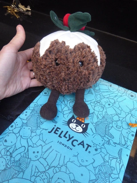 JELLYCAT AMUSEABLE CHRISTMAS Pudding Soft Plush Toy BNWT With Tags £31. ...