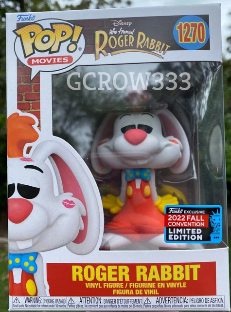 DISNEY WHO FRAMED Roger Rabbit #1270 NYCC 2022 Funko Pop Vinyl Figure ...