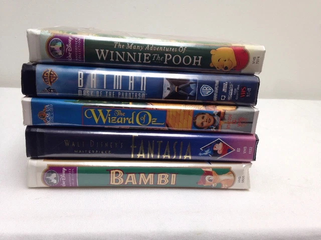 WALT DISNEY VHS Collection Masterpiece Home Video Movie Lot Of 5 ...