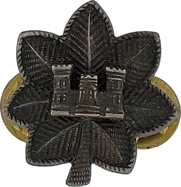ENGINEER LT COLONEL Rank Officer Insignia Military Badge Hat Pin US ...