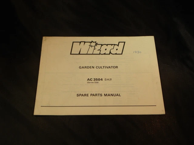 WIZARD GARDEN CULTIVATOR AC3504 5HP Spare Parts Manual £2.99 - PicClick UK
