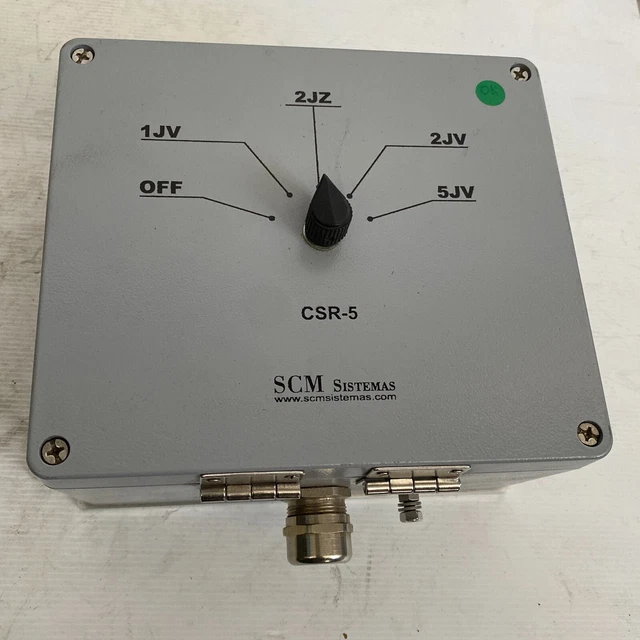 SCM SISTEMAS CSR-5 SOUND POWERED TELEPHONE SYSTEM Selector switch box 5 ...