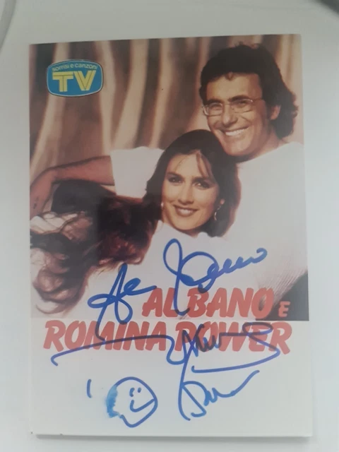 AL BANO & Romina Power Autografo Firmato Autografo Firmato Originale ...