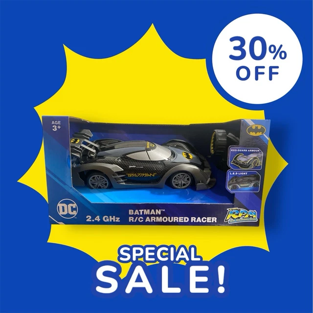 BATMAN ARMOURED RACER Batmobile Radio Controlled Car Vehicle 1:20 Scale ...