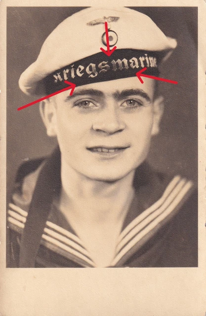 WK2 2WK FOTO Studio Portrait Soldat Matrose Kriegsmarine EUR 8,00 ...