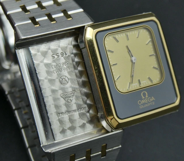 VINTAGE 1981 OMEGA Equinoxe Reverso cal 1655 386.0813 186.0013 SPARES ...