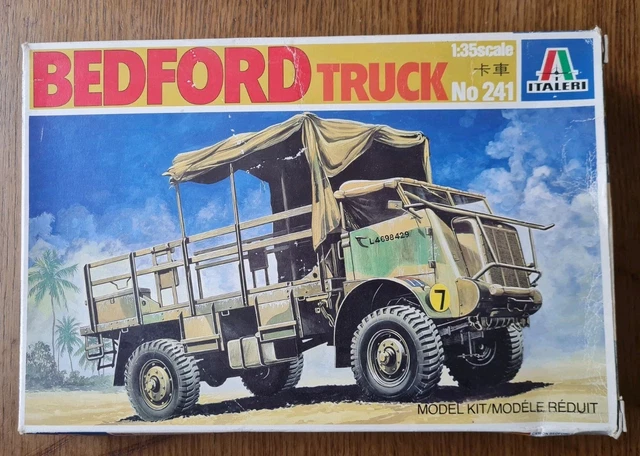 ITALERI 241 1/35 WW2 British Bedford Truck Plastic Model Kit Complete £ ...