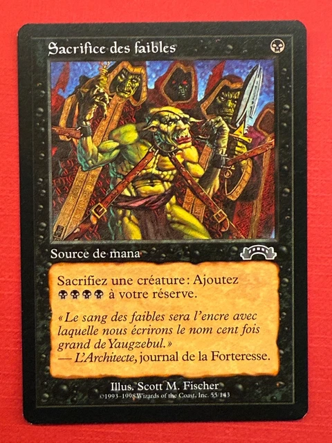 MTG EXODUS — Culling the Weak French —NM EUR 13,00 - PicClick FR