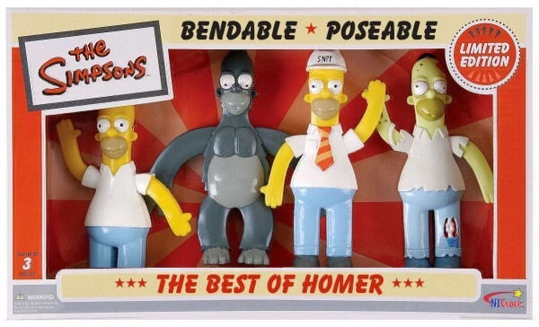 THE SIMPSONS STATUE - Pop Art Simpsons Biegefiguren - The Best of Homer ...