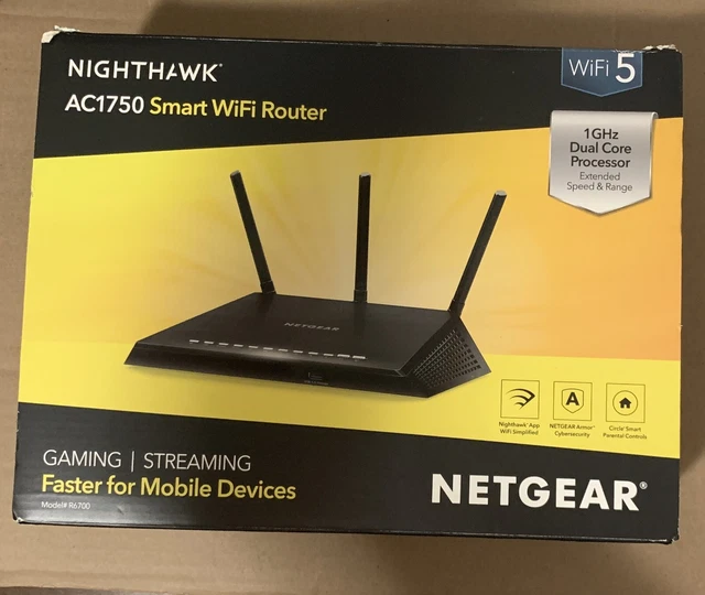 NETGEAR R7600 NIGHTHAWK AC1750 Smart WiFi Router - R6700-100NAS $39.99 ...