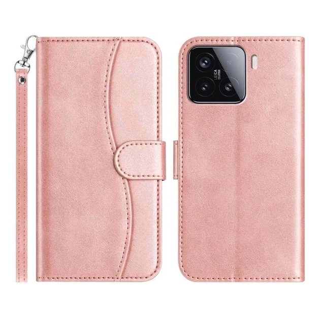 FOR XIAOMI 15T Pro 5G Dual-Folded S-SHAPE Leather Phone Case Cover ...