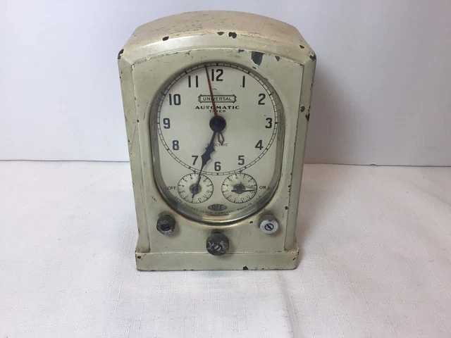 VINTAGE ELECTRIC SETH Thomas Range Timer Universal Automatic Clock ...
