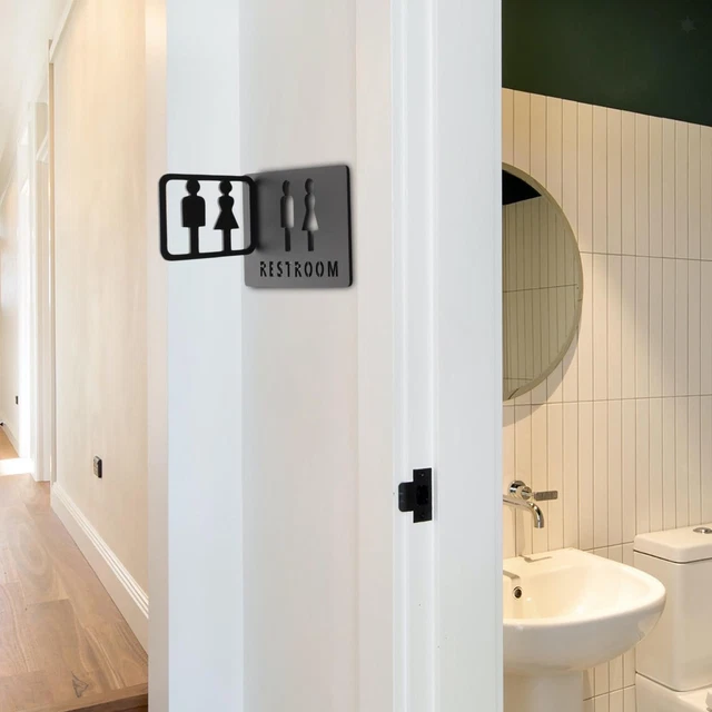 CARTELLO BAGNO PER donna Cartello toilette per bar bagno commerciale ...