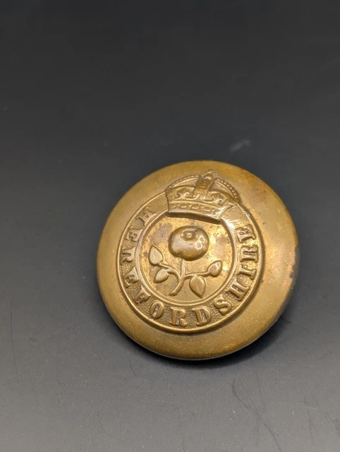 ANTIQUE HEREFORDSHIRE REGIMENT 24mm British Army Military Button ...