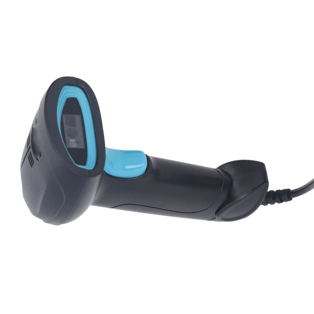 WIRED BARCODE SCANNER High Accuracy Quick Response Smart Voice QR Code ...
