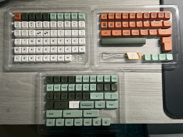 DUCKY CHANNEL MECHANICAL Keycap Set Dino PBT MDA UK layout £15.74 ...